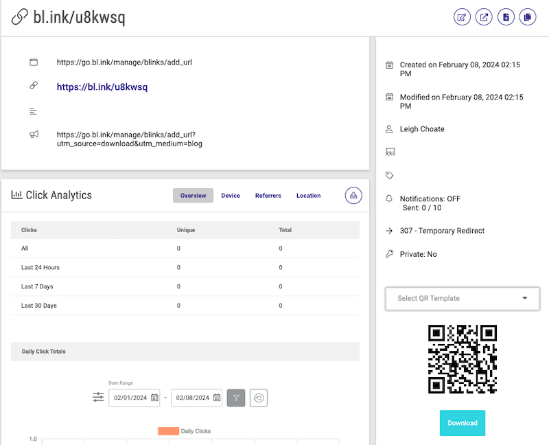 QR Codes that are editable and never expire - BL.INK